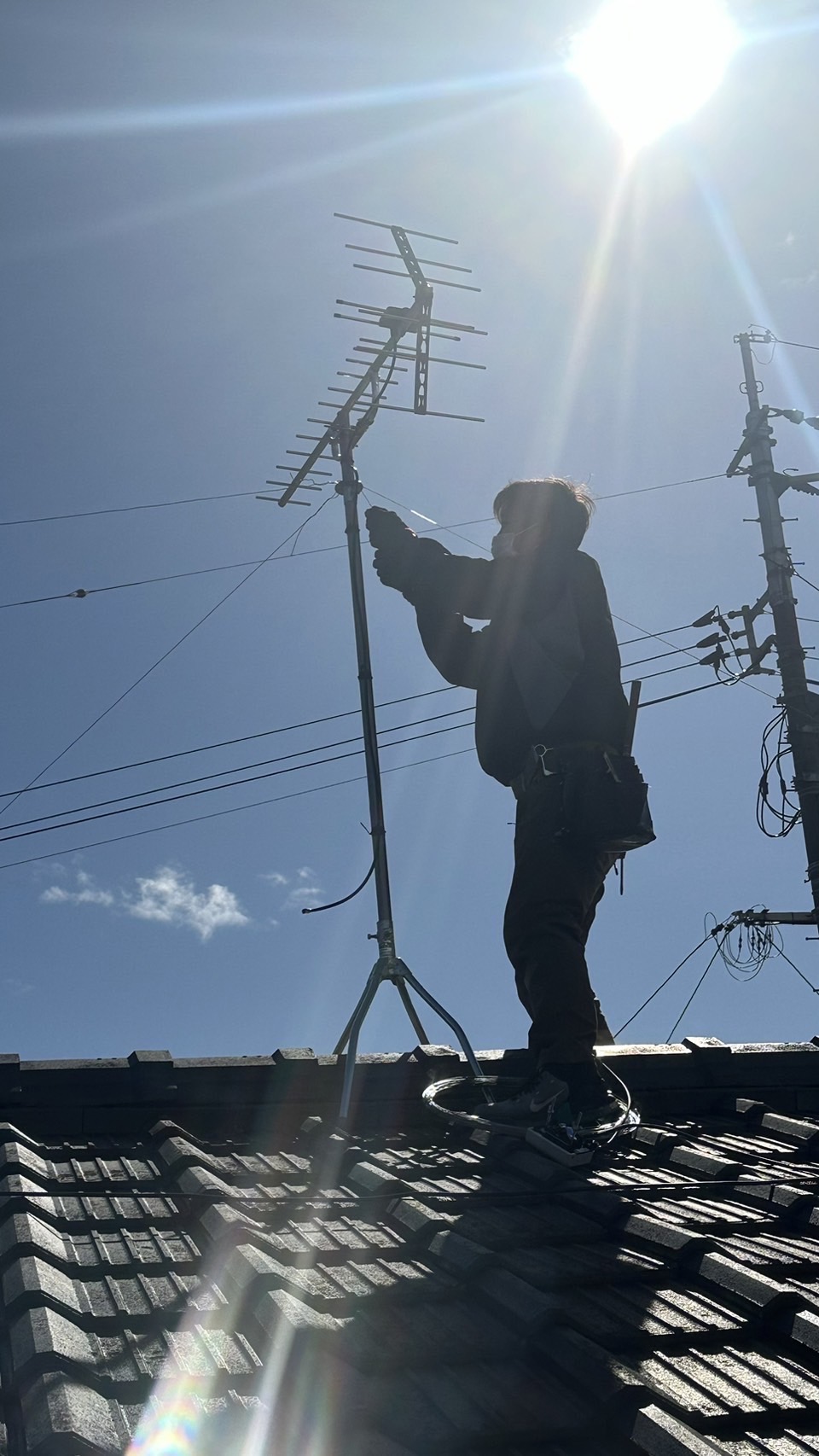 アンテナ取替え工事 – 下関市豊浦町の町の電気屋『パナどっと なかむら豊洋台店』